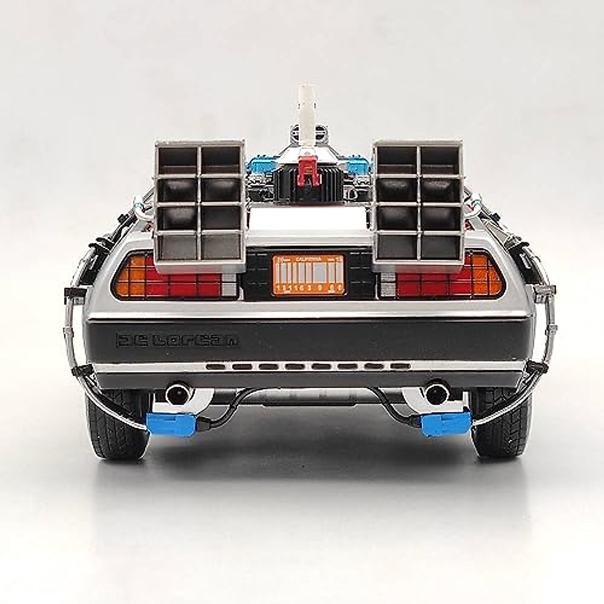 HW 1/18 Elite for Back to The Future Time Machine Ultimate Edition BCJ97 Diecast Car Models Hobbies Collection Gifts