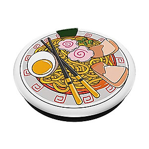 Anime Japanese Ramen Life Noodle Foodie Gift PopSockets PopGrip: Swappable Grip for Phones & Tablets