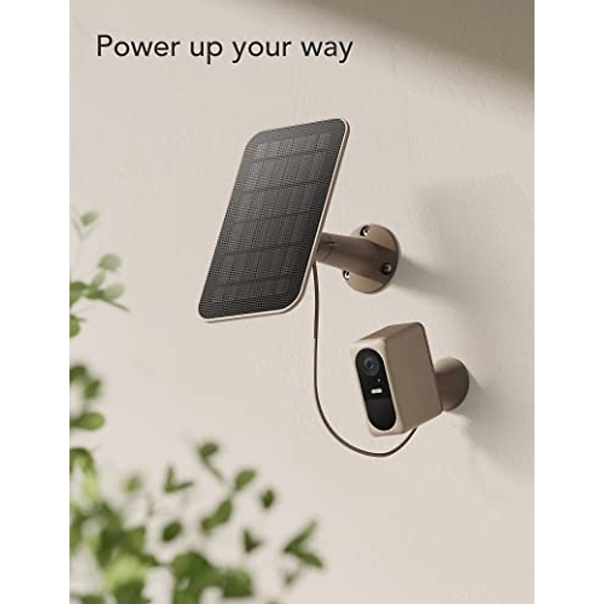 Nooie Solar Panel Charger for Nooie Pro Cam, Weather-Resistant, IP65 Waterproof, 360° Adjustable Mount, Non-Stop Green Charging, ONLY Compatible with The Nooie Pro Cam, 2W/6V