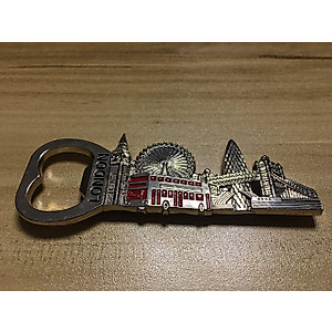 London England World 3D Metal Strong Fridge Bottle Opener Mgnet Collection Travel Souvenir Tourist Gift Home and Kitchen Decoration Magnetic Sticker From China (C)