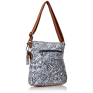 Sakroots Women's Flap Crossbody, Navy Spirit Desert Patch