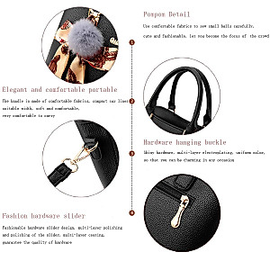 YOUNXSL Satchel Purses and Handbags for Women Shoulder Tote Bags Wallets Top-handle Crossbody Bags Grey