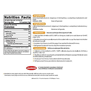 Yogourmet Yogurt Starter (16 Pack) - Make Yogurt at Home - Starter Culture - All Natural, Gluten Free, Kosher, Halal - 3 g Sachets