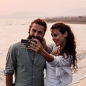 Jusy Samsung Galaxy S22 Ultra 5G Case - 6D Plating Astronaut Stand, Camera Protector, Shockproof Bumper, Love Heart Theme, Elegant Design for Girls & Women - Black