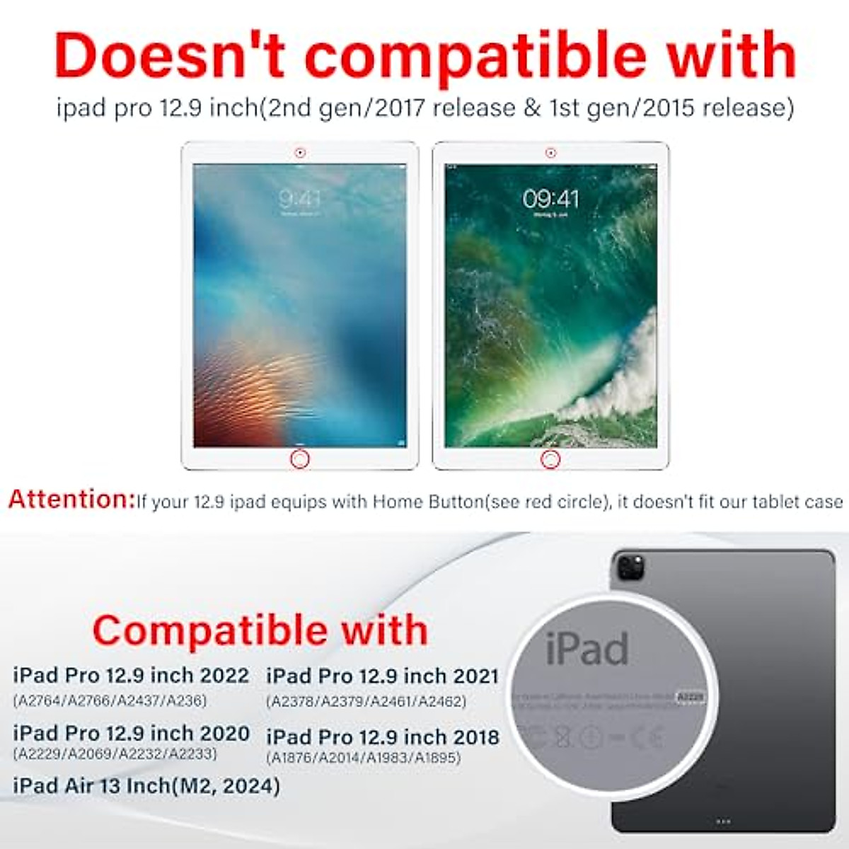 TASSKTO for iPad Pro 12.9 inch Case(6th 5th 4th 3rd Generation) with 360 Kickstand Hand Strap Pen Holder, Dual Layer Shockproof iPad Pro 12.9 Case for Kids