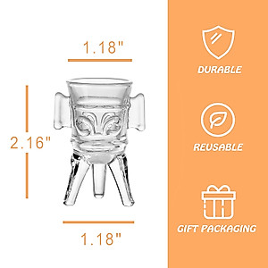 Shot Glasses, 0.35oz Mini Shot Glass Set of 6/Cordial Glasses/Glasses Snifters/Cute Shot Glasses/Clear Shot Glasses/Sherry Glasses/Tasting Glasses/Tripod Glasses/