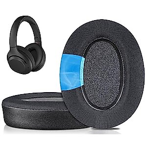SOULWIT Cooling Gel Ear Pads Cushions for Sony WH-XB900N/WH-CH710N(WHCH710N WHCH710 CH710)/WH-CH720N(WHCH720 CH720)/WH-RF400(WHRF400)/MDR-RF895RK, Ear Pads Cushions with Noise Isolation Foam - Black