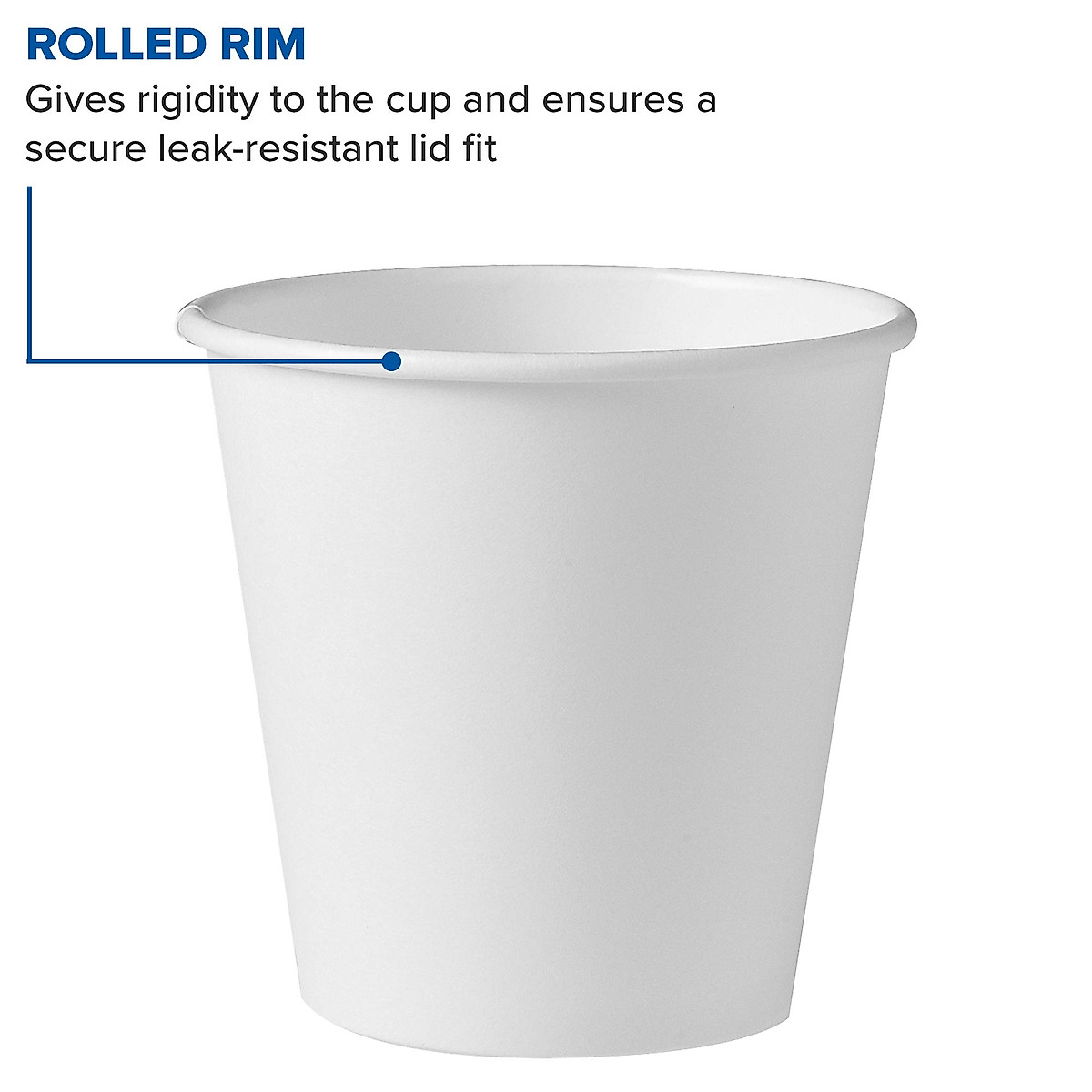 Solo 410W-2050 10 oz White SSP Paper Hot Cup (Case of 1000)