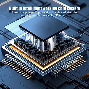 Ultrasonic Turbine Washing Machine, 50 Seconds Reverse Clean Circle High Strength Torque Pulsator Mini Ultrasonic Washer for Home, Business, Travel, College Room, RV, Apartment