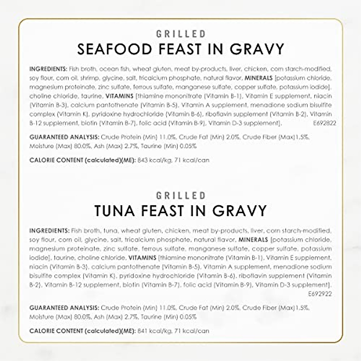 Fancy Feast Grilled Wet Cat Food Seafood Collection in Wet Cat Food Variety Pack - (30) 3 Oz. Cans