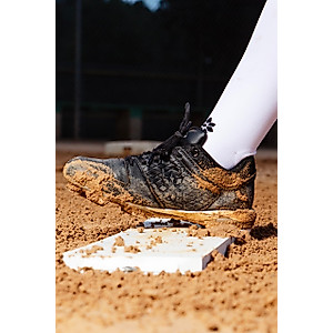 RIP-IT Women's Diamond Softball Cleats | Molded Softball Shoes for Women | White | Size 8.5