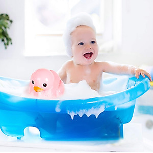 Jumbo Rubber Duck Bath Toy - Giant Ducks Big Duckie Baby Shower Birthday Party Favors 8-Inches (Pink)