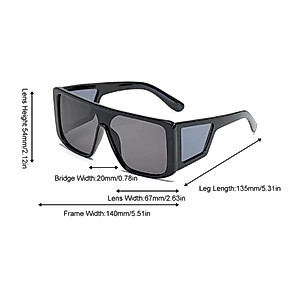 Posh Professors Men’s and Women’s Wrap Around Sunglasses Fit Over Glasses Side Shields Fun Cool y2k Designer Square Shades (Brown)