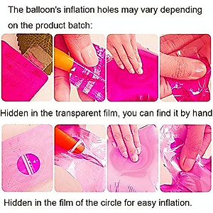 KEYYOOMY 40 in Big Number 30 Mylar Balloons with Crown (Number 30, 40 in, Pink Color)