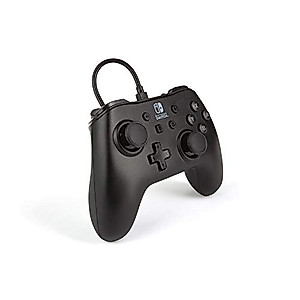 PowerA Nintendo Switch Wired Controller - Black, Detachable 10ft USB Cable, No Battery Required, Officially Licensed By Nintendo