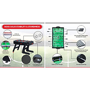 KICK Monarch 48" Folding Black Foosball Table