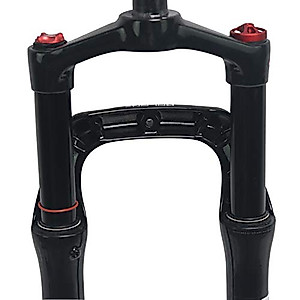 Bike Air Fat Fork- Snow Fat MTB Fork Travel 100MM Aluminum-Alloy Material Fit 4.0" Tire Mountain Bike