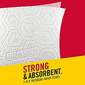 Brawny® Paper Towels, 6 Large Rolls = 9 Regular Rolls, Full Sheets