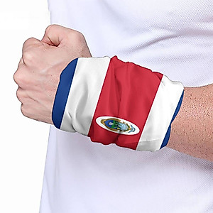 HaiRui YunDa Costa Rica Flag Multi-Functional Headband Face Mask Sports Bandana Cycling Scarf 10×20in, White