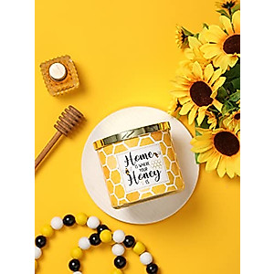 Spring Honeycomb Candle Honey Scented Candle 3 Wicks Large Jar, 14 oz