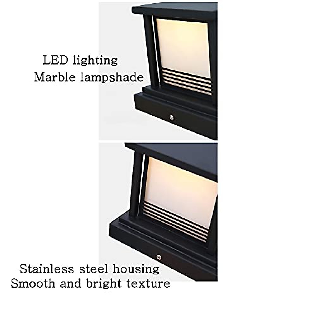 Post Lights Outdoor Post Light LED Outdoor Post Cap Light Simplicity Pillar Lamp Waterproof Garden Landscape Light Lawn Villa Porch