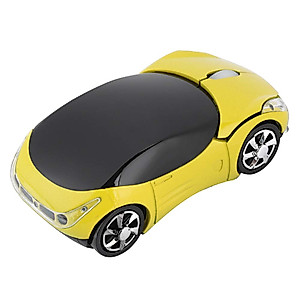 1600DPI Portable with 3 Buttons,10M 2.4G Bluetooth Optical with a Receiver Storage, for /ME/Windows PC/Tablet Gaming Office(Yellow)