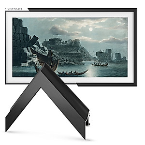 Frame My TV Deco TV Frames Alloy Scoop - Anodized Black Bezel Compatible ONLY with Samsung The Frame TV (75", Fits 2021-2024 Frame TV)