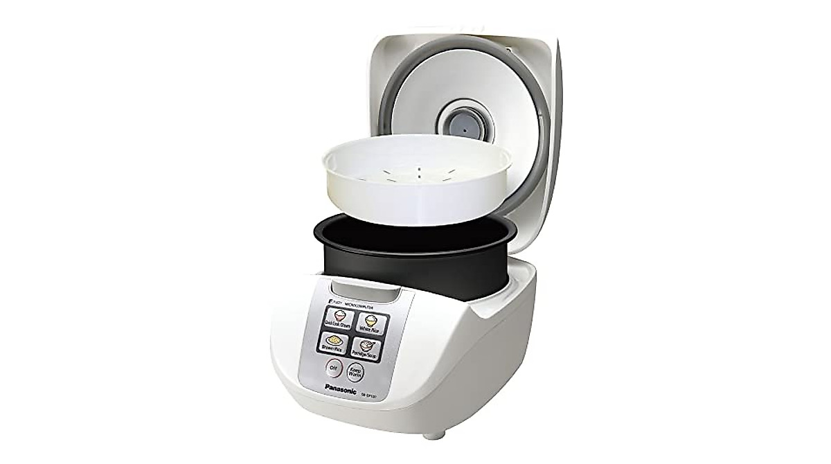Panasonic 5-Cup Fuzzy Logic Rice Cooker with One-Touch Cooking