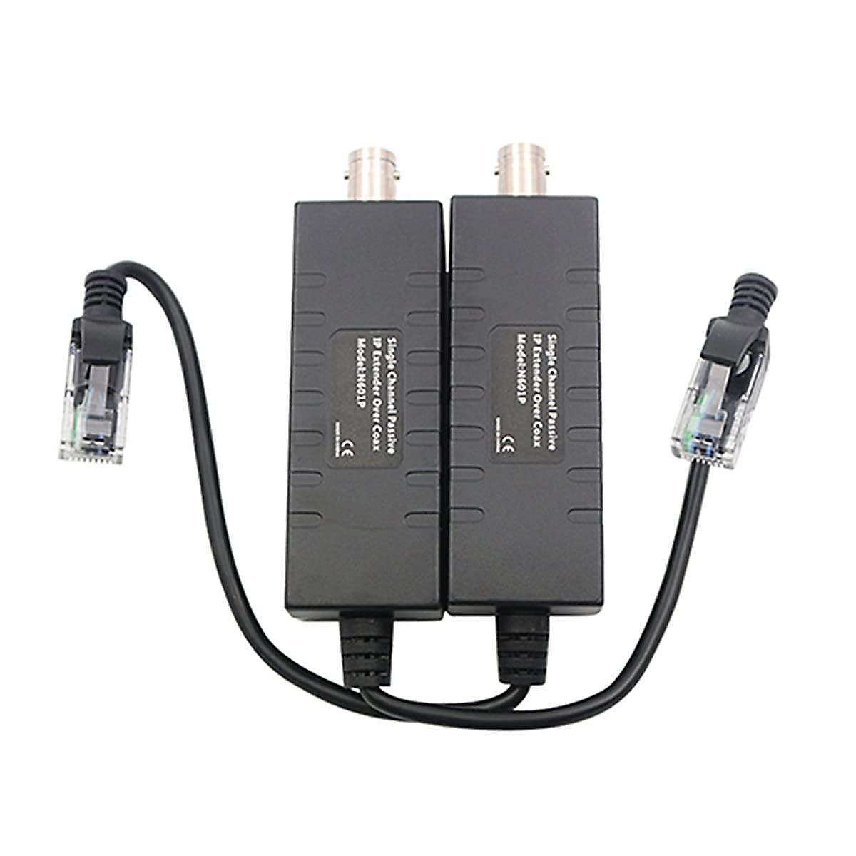 BeElion Single Channel Pair Passive IP Extender Over Coax Cable Transmitter