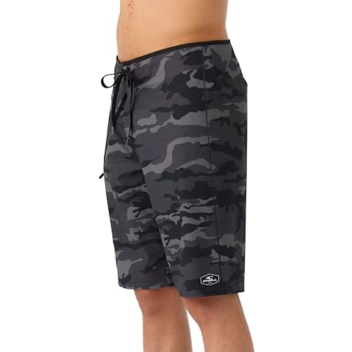 O'NEILL Men's GI Jack 21 Inch Boardshorts - Quick Dry Swim Trunks for Men with Stretch Fabric and Pockets,Black Camo-42