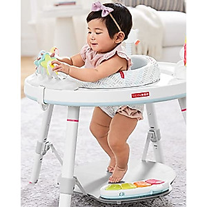 Skip Hop Baby Activity Center: Interactive Play Center with 3-Stage Grow-with-Me Functionality, 4mo+, Silver Lining Cloud