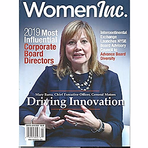 WOMEN INC MAGAZINE, DRIVING INNOVATION * 2019 MOST INFLUENT WINTER, 2019/2020
