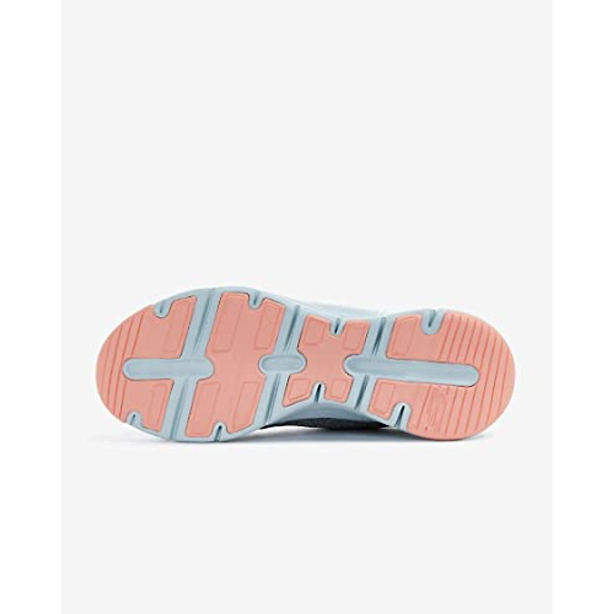 Skechers Women's Sneaker, Gray Knit Pink Trim, 8