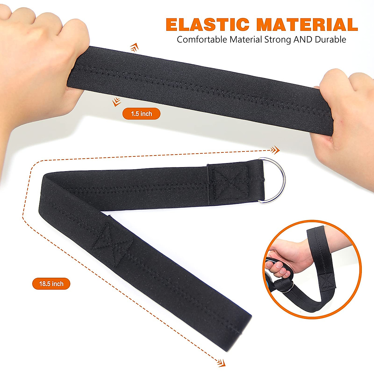 MANTINFY 1 Piece Baby Stroller Safety Belt Soft and Comfortable Fabric Pram Wrist Strap, Black 4 x 2 x 0.9 Inch