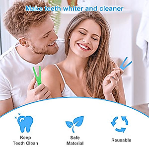 10 PCs Reusable Flosser Holder, Dental Floss Holder, Floss Handle Durable Adults and Kids Dental Tools…