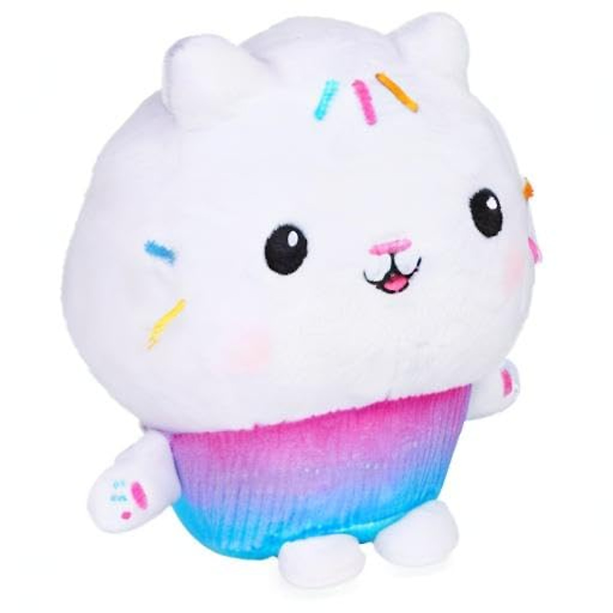 Gabby’s Dollhouse, 7-inch Cakey Cat Purr-ific Plush Toy, Kids Toys for Ages 3 and up