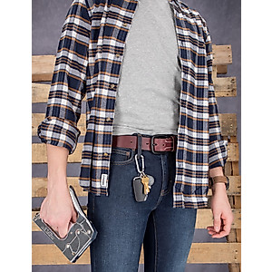 Timberland PRO Men's 40mm Workwear Work Leather Belt, Acorn/Double Stitch, 38