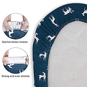 Toddmomy Toddler Bedding Set 3pcs Stretchy Changing Pad Cover Bassinet Sheet Diaper Changing Pad Table Sheets Cotton Diaper Crib Sheets for Baby Boy Girl Toddler Bed Mattress