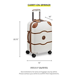 DELSEY PARIS Chatelet Air 2.0 Hardside Luggage with Spinner Wheels, Angora, Carry on 20 Inch