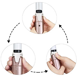 VAV 2 in 1 Mini Hair Iron Ceramic Hair Curler and Straightener, Curling Iron & Flat Iron 374F Temperature Dual Voltage Small Travel Size for Short Hair