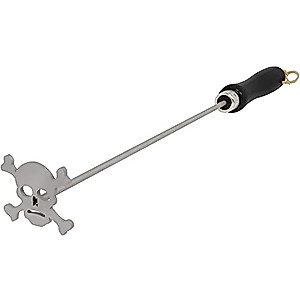 BBQ Fans Skull Branding Iron for Steak, Buns, Wood & Leather