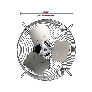TPI Industrial CE 16-D Exhaust Fan,16" TEAO Motor,120V,Spiral W