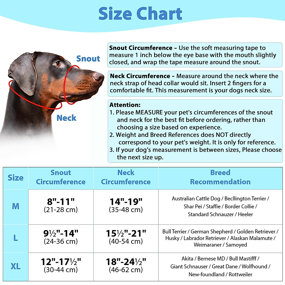 BARKLESS Soft Dog Head Collar, Padded No Pull Head Halter, Dog Training Nose Leash with Safety Link for Medium Large Dogs, Adjustable Muzzle Leash, Easy Control for Dog Walks(Black, M)