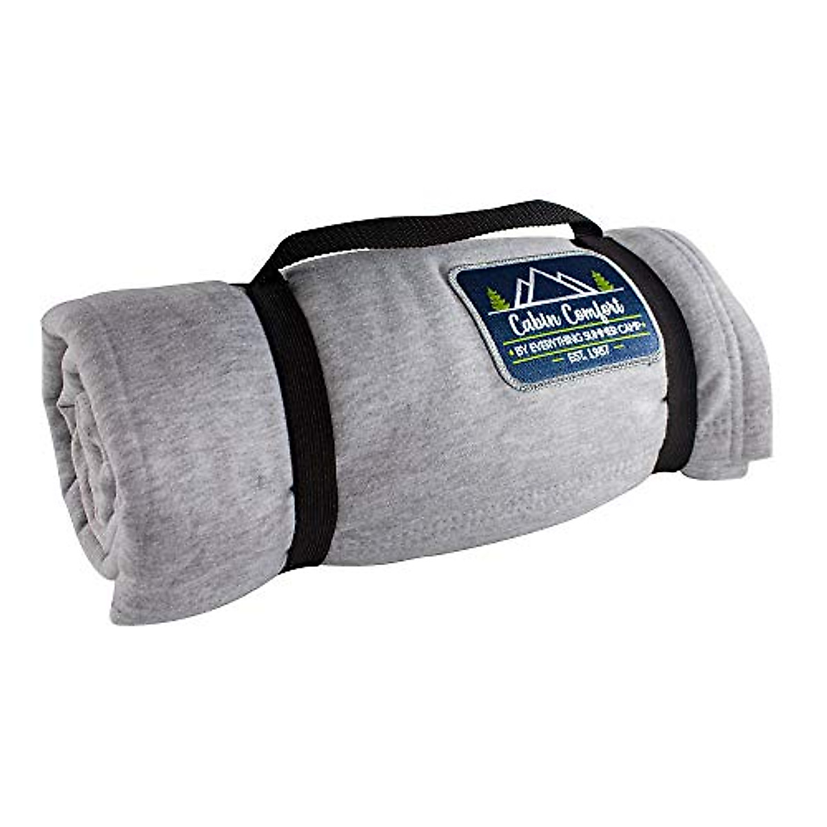 Sweatshirt Blanket Throw - Extra Large, Super Soft, & Lightweight - for Outdoors, Travel, or Movie Night in - Over-Sized and Comfy - 65 x 85 Inches - 50/50 Cotton Polyester Blend (Gray)