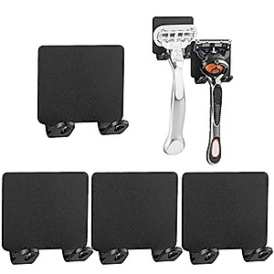 Multi-Purpose Razor Holder for Shower, Shaver Hook Hanger Stand Compatible with Venus Platinum & Fusion 5 Proglide, Wall Mount Hooks for Keys, Kitchen Utensils, Towel, Robe