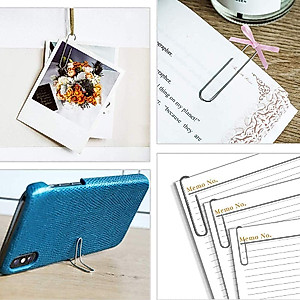 Vinaco Paper Clips Non Skid, 100 Pack Large Paper Clips 2 Inch (50 mm), Durable & Rust Resistant, Jumbo Paper Clips. Great for Office, School and Personal Use