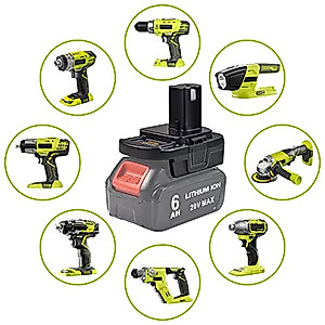 Rocivic DM18RL Battery Adapter for Dewalt to Ryobi Battery, for 18V Battery Convert to Ryobi 18V Battery, Compatible with Ryobi 18V Tools