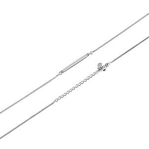CISHOP Minimalist Balance Sterling Silver Bar Pendant Necklace for Women