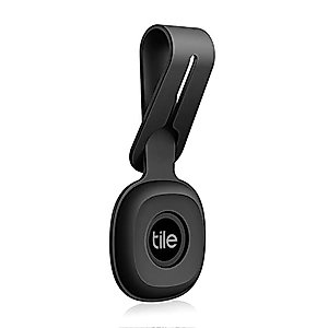 Fintie Soft Silicone Case for Tile Mate (2022), Lightweight Flexible Protective Skin Cover, Anti-Lost Scratch Resistant Holder Accessory for Tile Mate (2022) Finder Tracker - Black