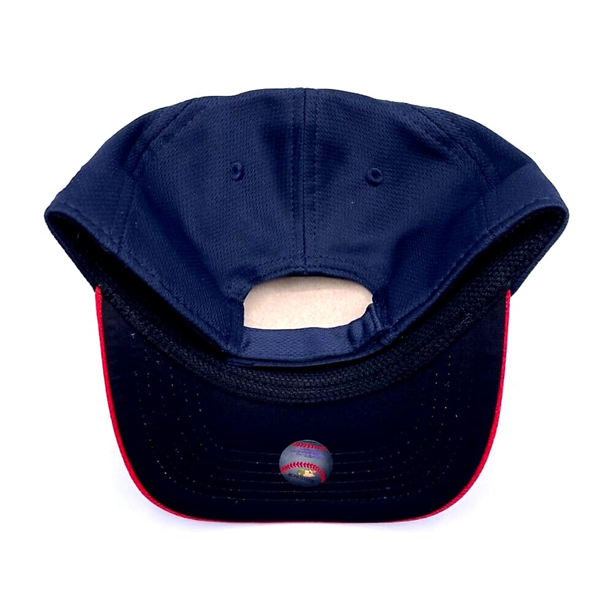 Officially Licensed Atlanta Baseball Youth Kids Hat Classic Edition Embroidered Team Logo Adjustable Cap (Red/Navy)